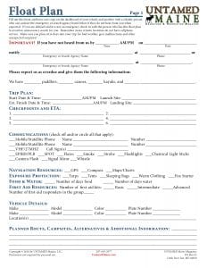 Float Plan for Canoeing, Kayaking and Boating » UNTAMED Mainer