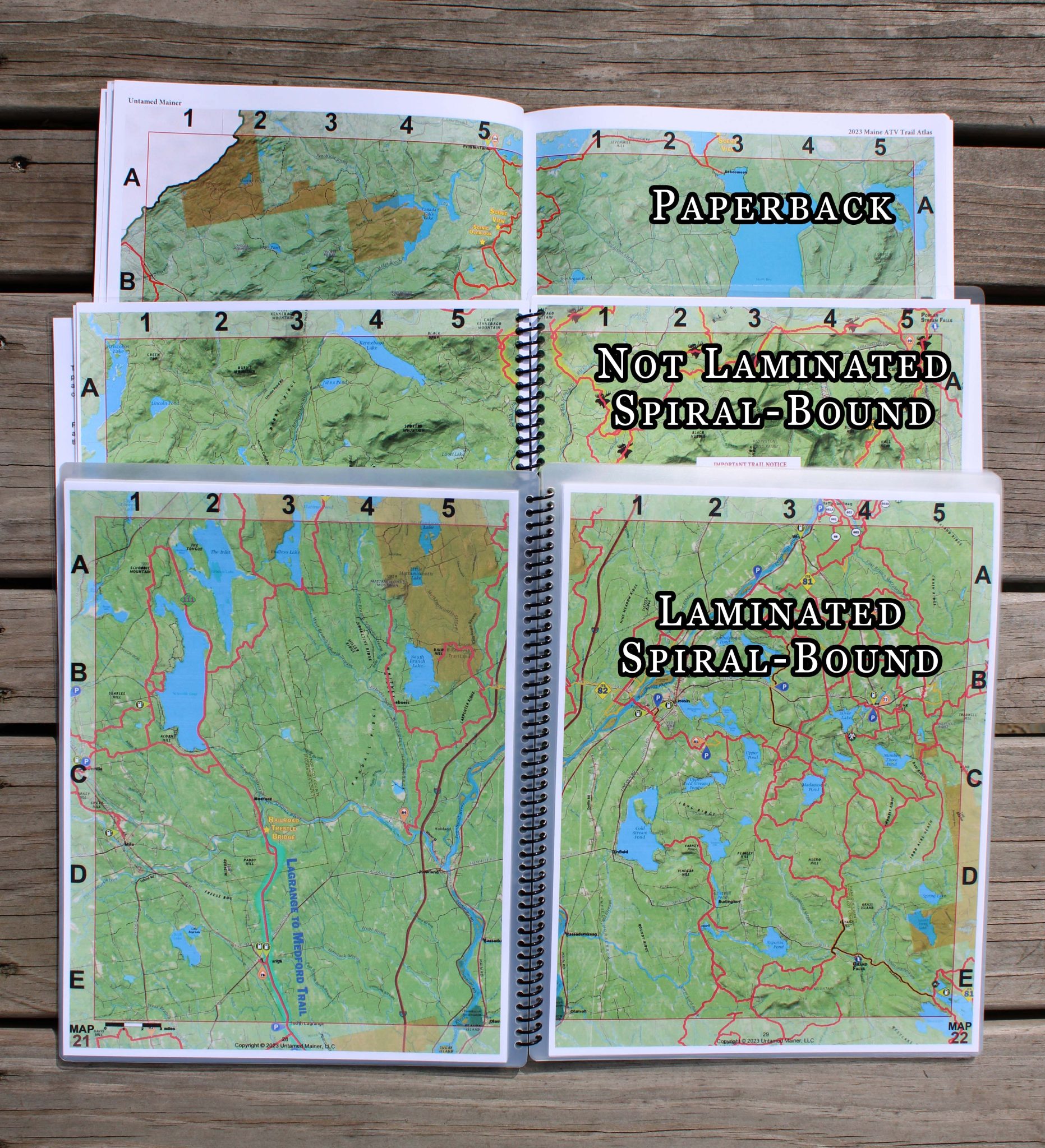 2025 Maine ATV Trail Map Atlas » UNTAMED Mainer