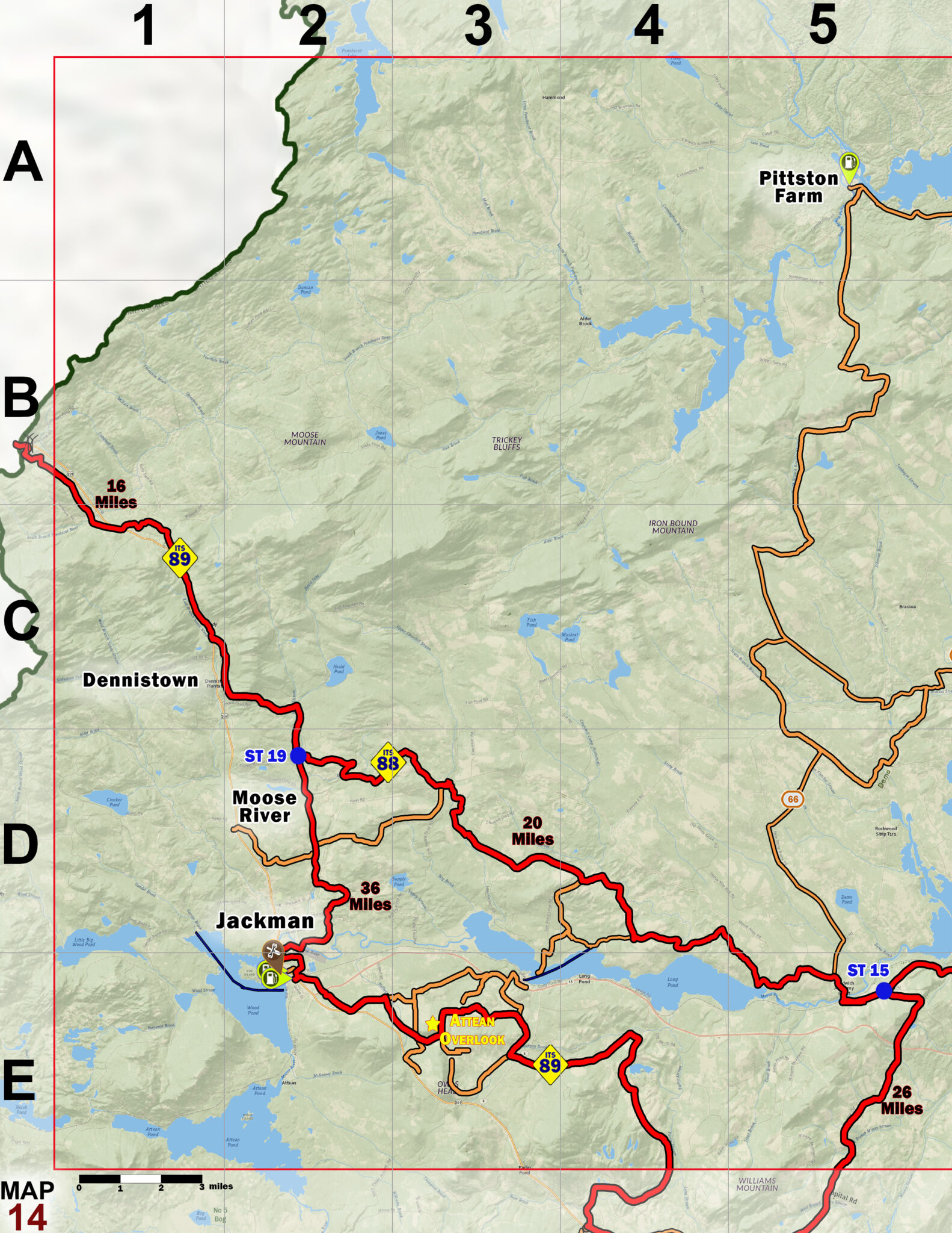 2025-2026 Maine Snowmobile Trail Map Atlas » UNTAMED Mainer